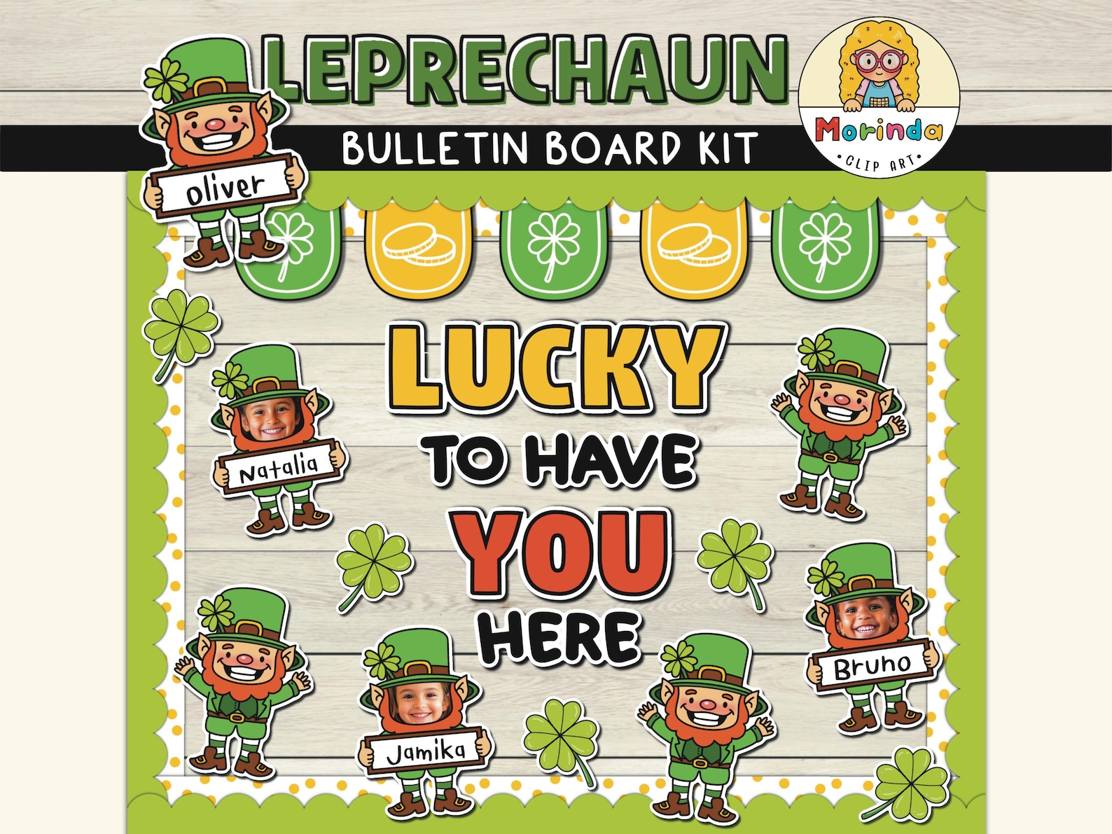 Leprechaun Bulletin Board Printable | St. Patrick's Day Bulletin Board ...