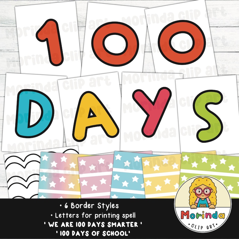 100th Day of School Bulletin Board Kit Printable | We Are 100 Days ...