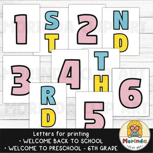 Welcome Back to School Bulletin Board Printable |preschool-6th Grade ...
