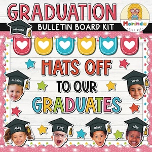 End of Year Graduation Bulletin Board Printable | Graduation Cap ...