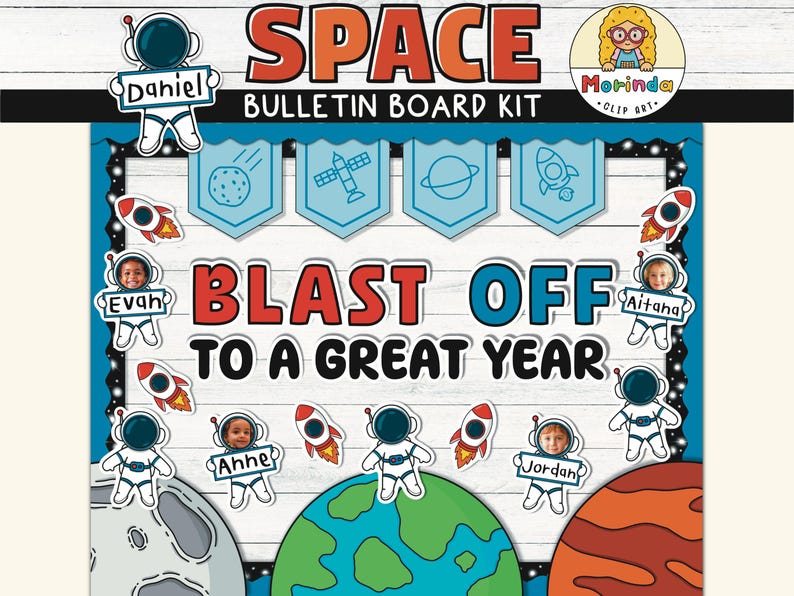 Welcome Back to School Bulletin Board Printable | Outer Space Bulletin ...