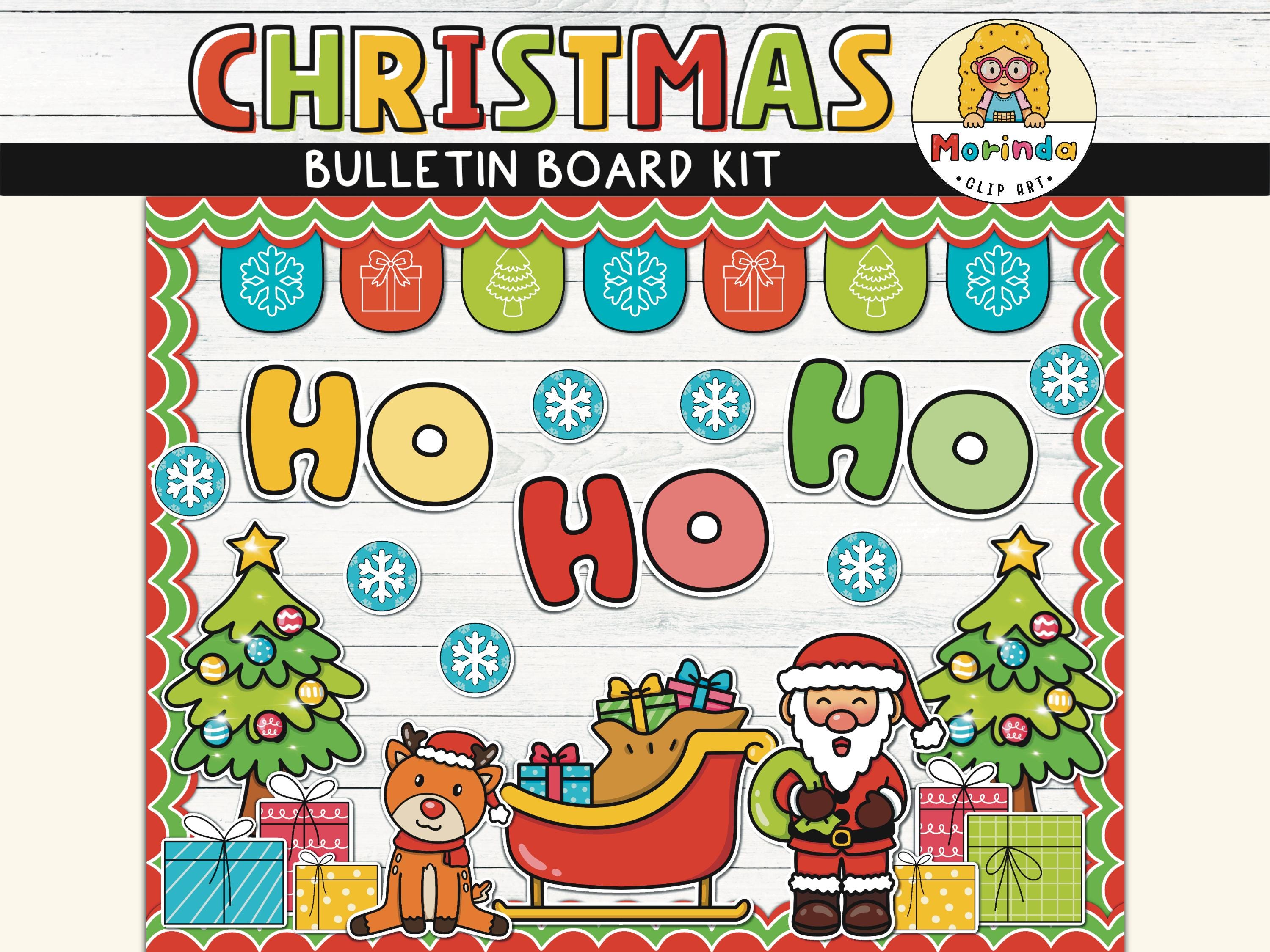 Merry Christmas Bulletin Board Printable | Santa Claus | Winter ...