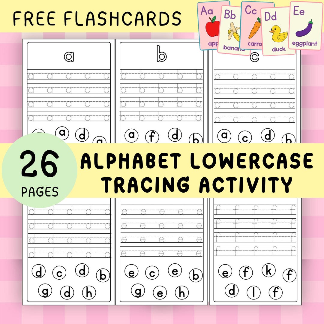 Alphabet Tracing Worksheet Printable Toddler Worksheet Tracing Letters ...