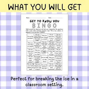 Get to Know You Bingo Mingle Bingo Icebreaker Game Bingo Find Someone ...