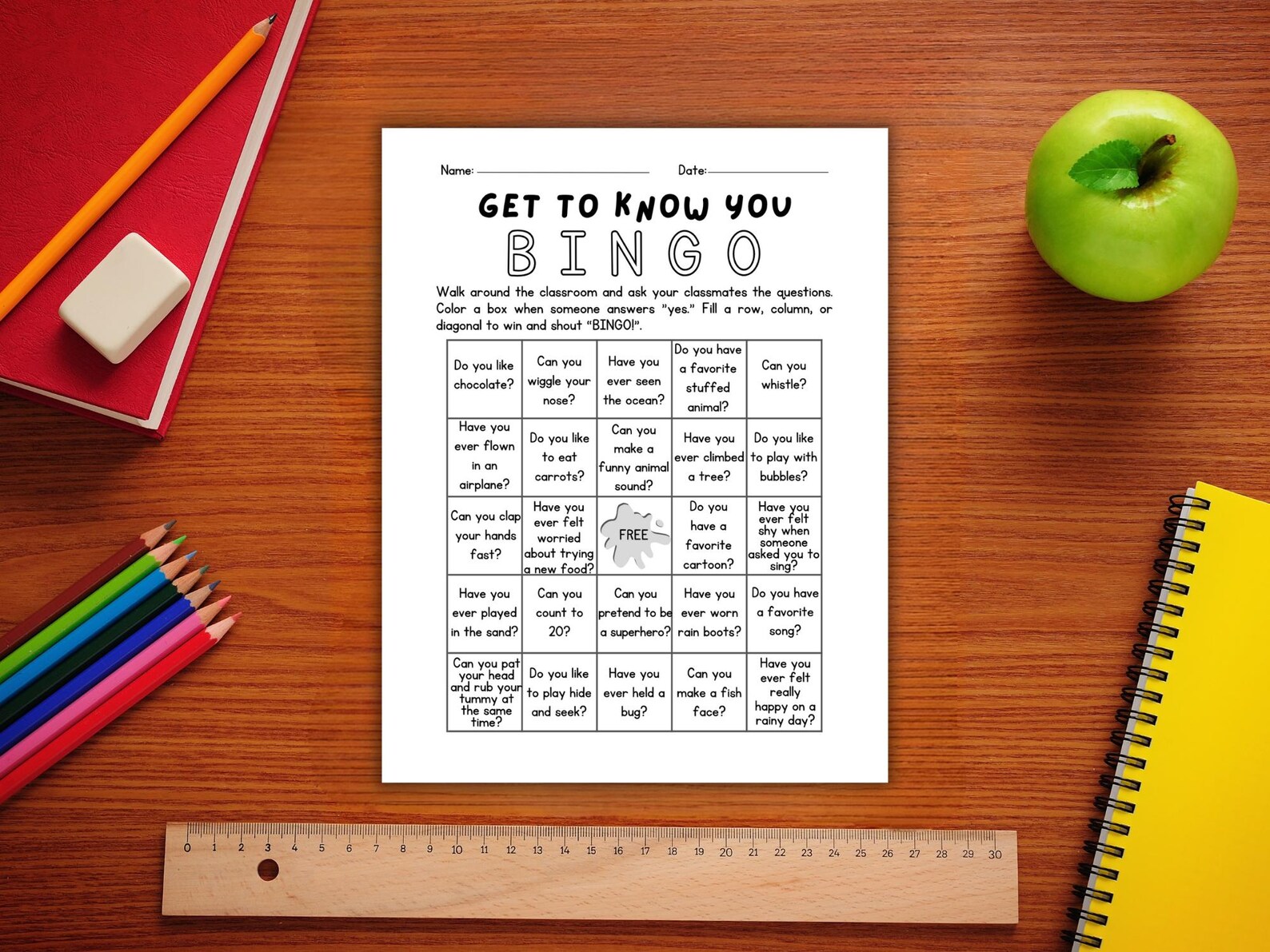 Get to Know You Bingo Mingle Bingo Icebreaker Game Bingo Find Someone ...