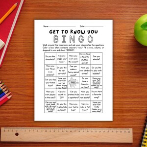 Get to Know You Bingo Mingle Bingo Icebreaker Game Bingo Find Someone ...