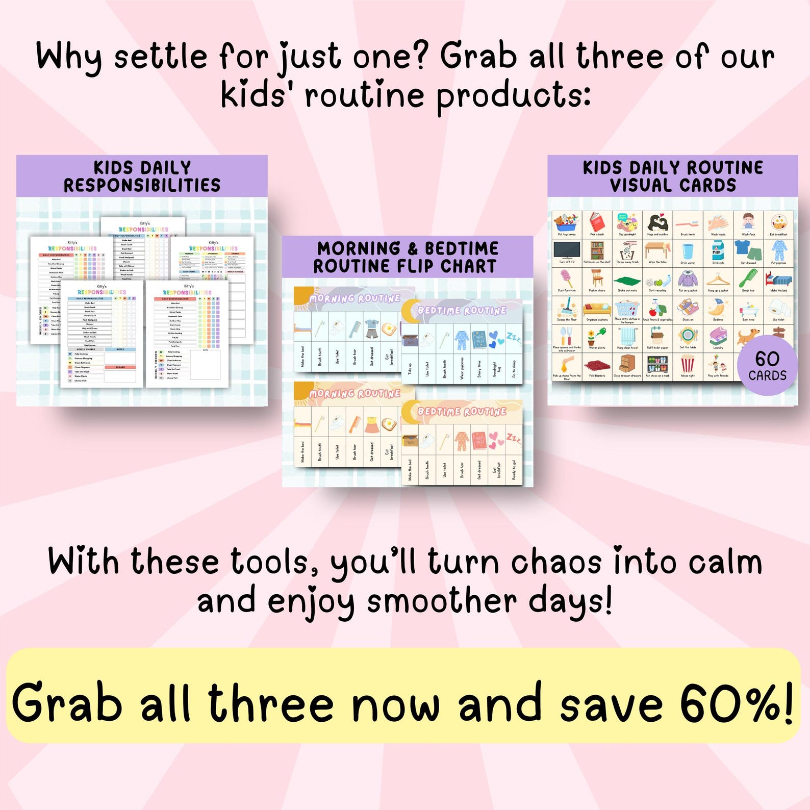 Kids Clean up Checklist, Daily Chore Checklist for Toddlers, Kids ...