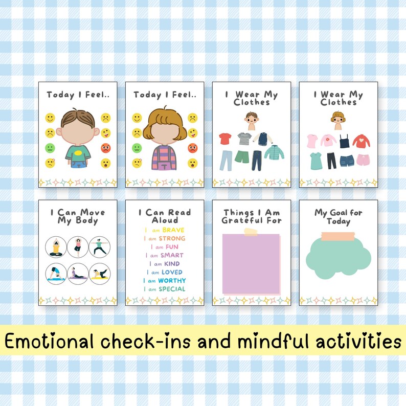 Kids Morning Menu Preschool Homeschool Morning Menu Printable Toddler ...