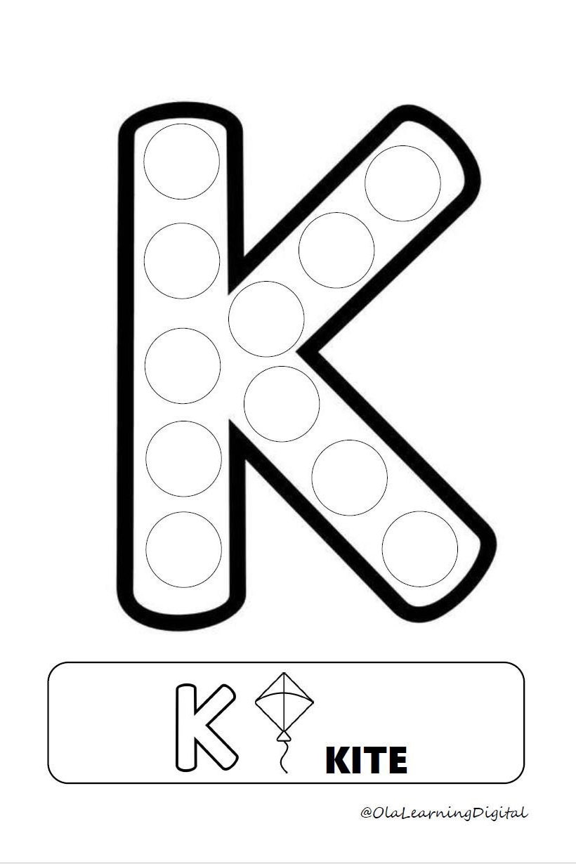 Alphabet Easy Dot Activities, Preschool Resources, Homeschool Resources ...