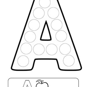 Alphabet Easy Dot Activities, Preschool Resources, Homeschool Resources ...