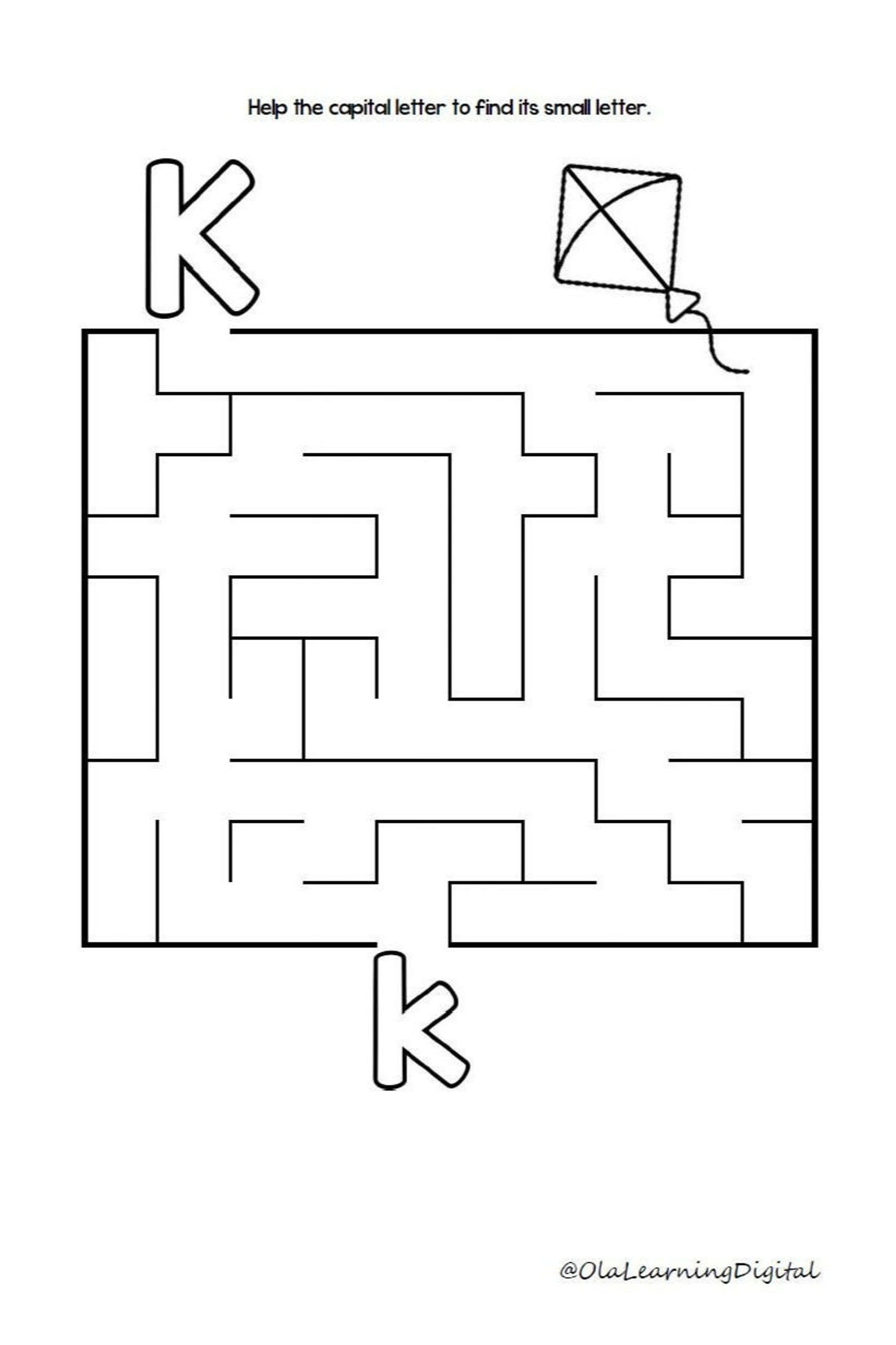 Alphabet Maze Activities, Preschool Resources, Homeschool Resources ...