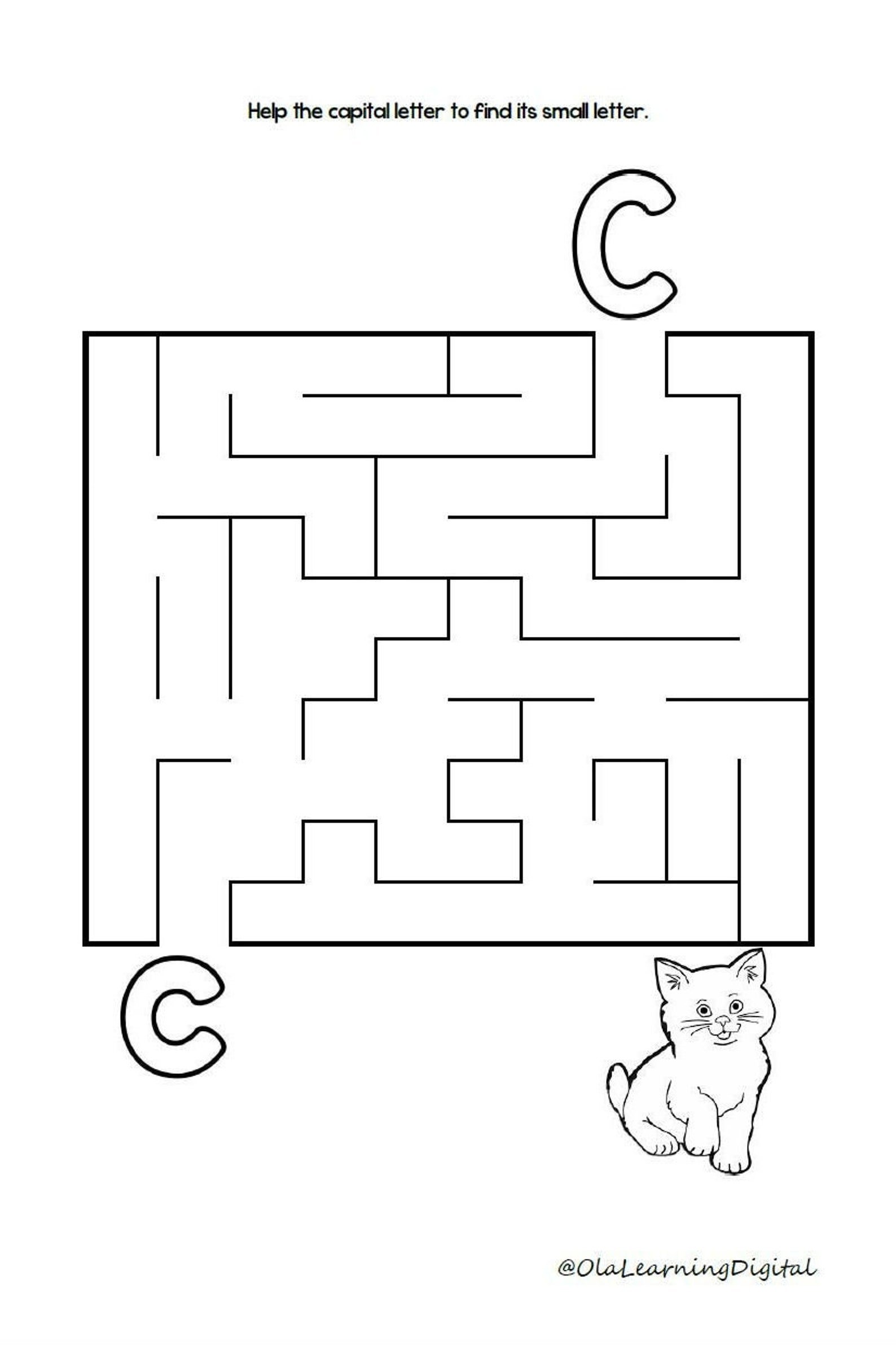 Alphabet Maze Activities, Preschool Resources, Homeschool Resources ...