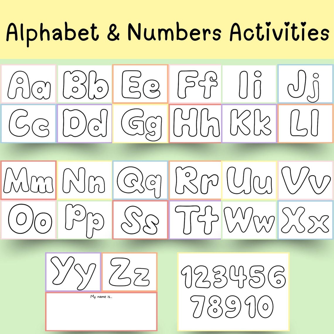Printable Playdough Mat Activity Play Dough for Toddler Activity Letter ...