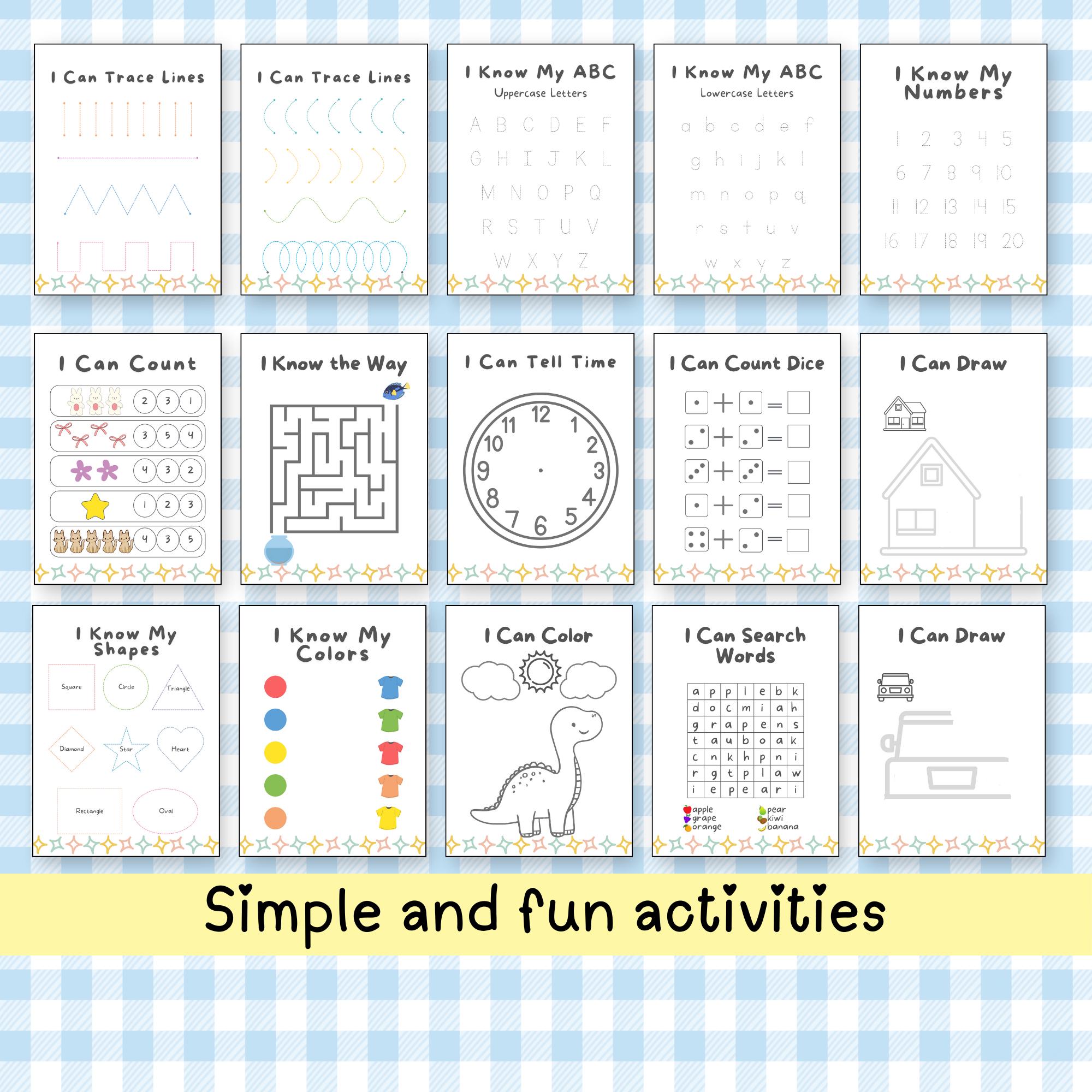 Kids Morning Menu Preschool Homeschool Morning Menu Printable Toddler ...