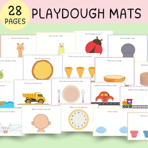 Printable Playdough Mat Activity Play Dough for Toddler Activity Letter ...