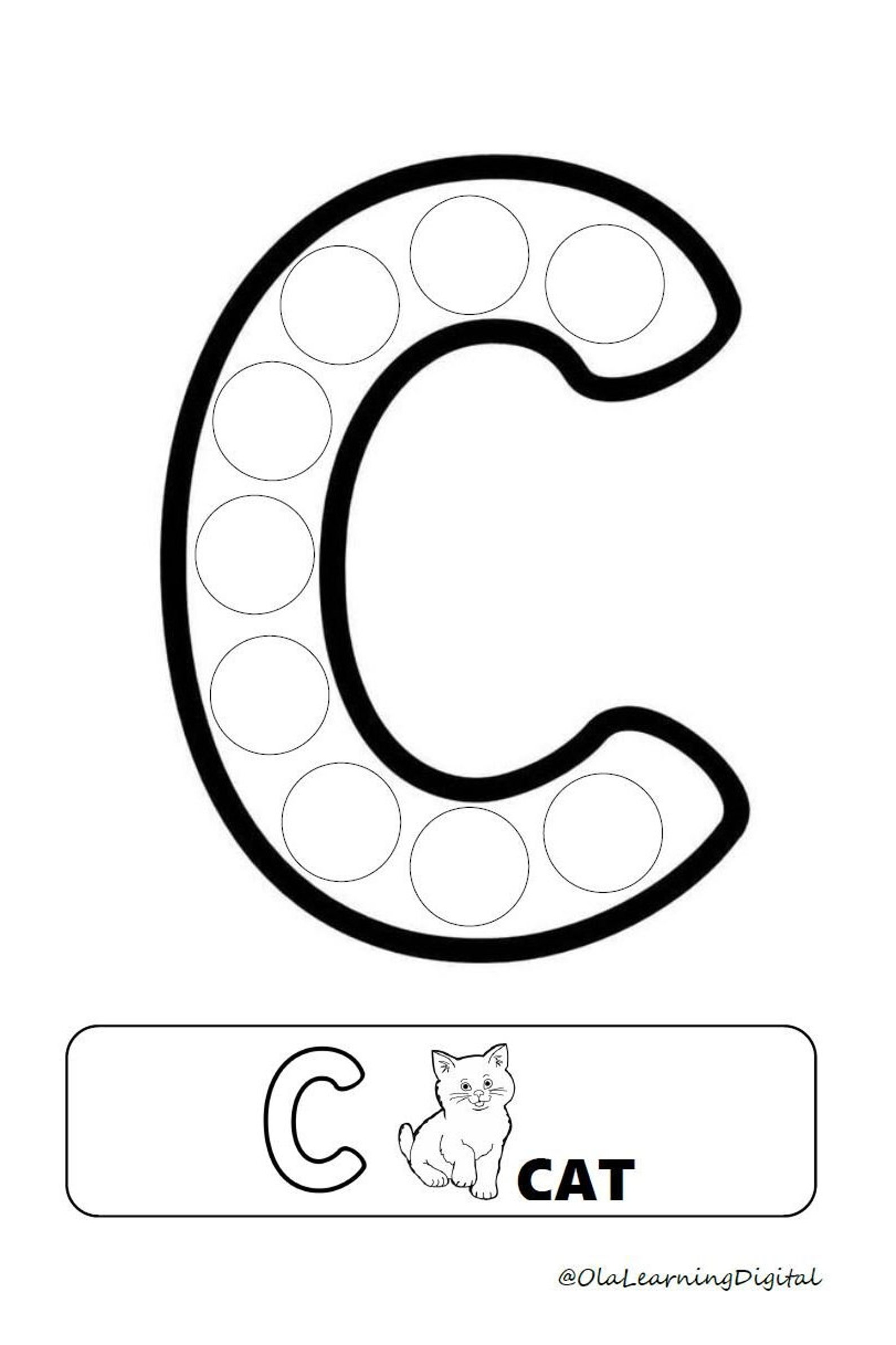 Alphabet Easy Dot Activities, Preschool Resources, Homeschool Resources ...