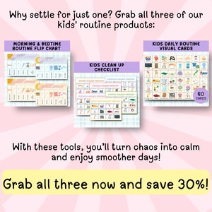 Kids Clean up Checklist, Daily Chore Checklist for Toddlers, Kids ...