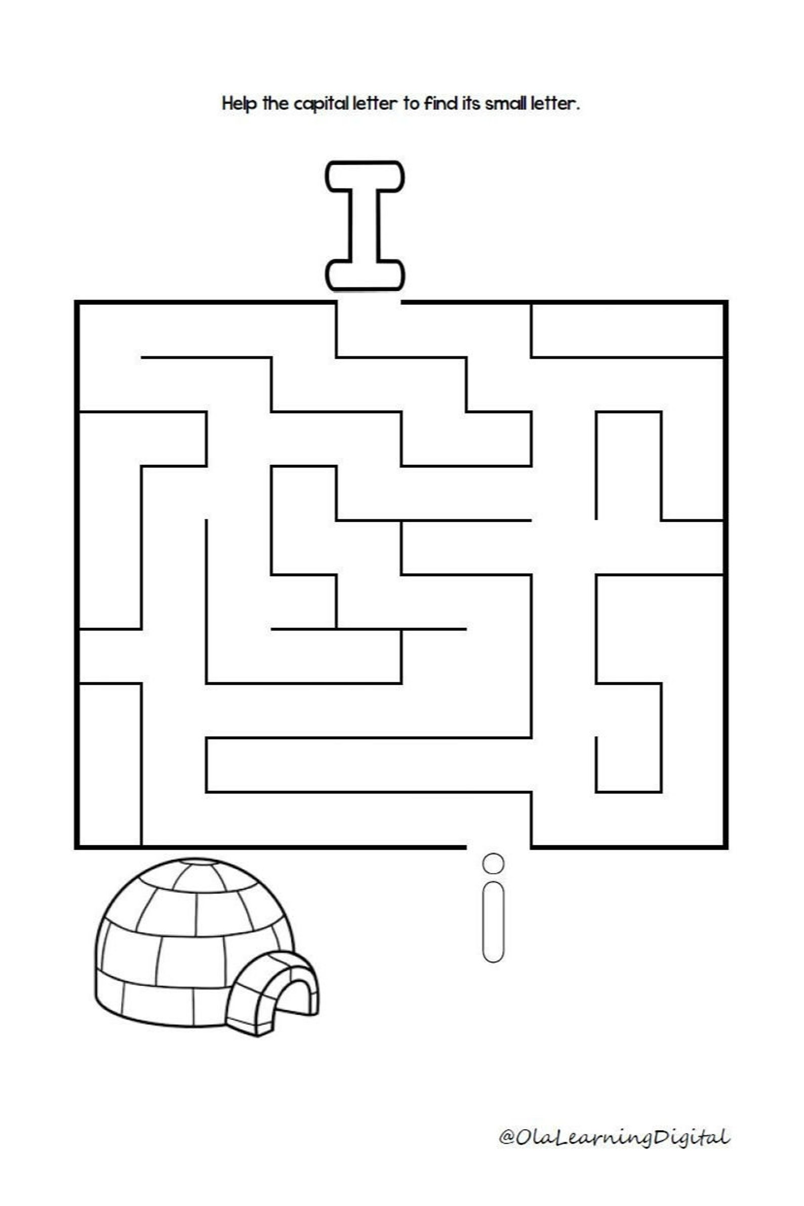 Alphabet Maze Activities, Preschool Resources, Homeschool Resources ...