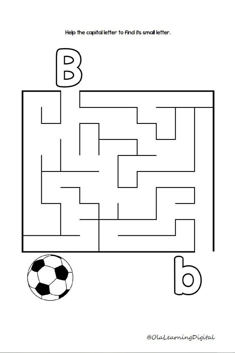 Alphabet Maze Activities, Preschool Resources, Homeschool Resources ...
