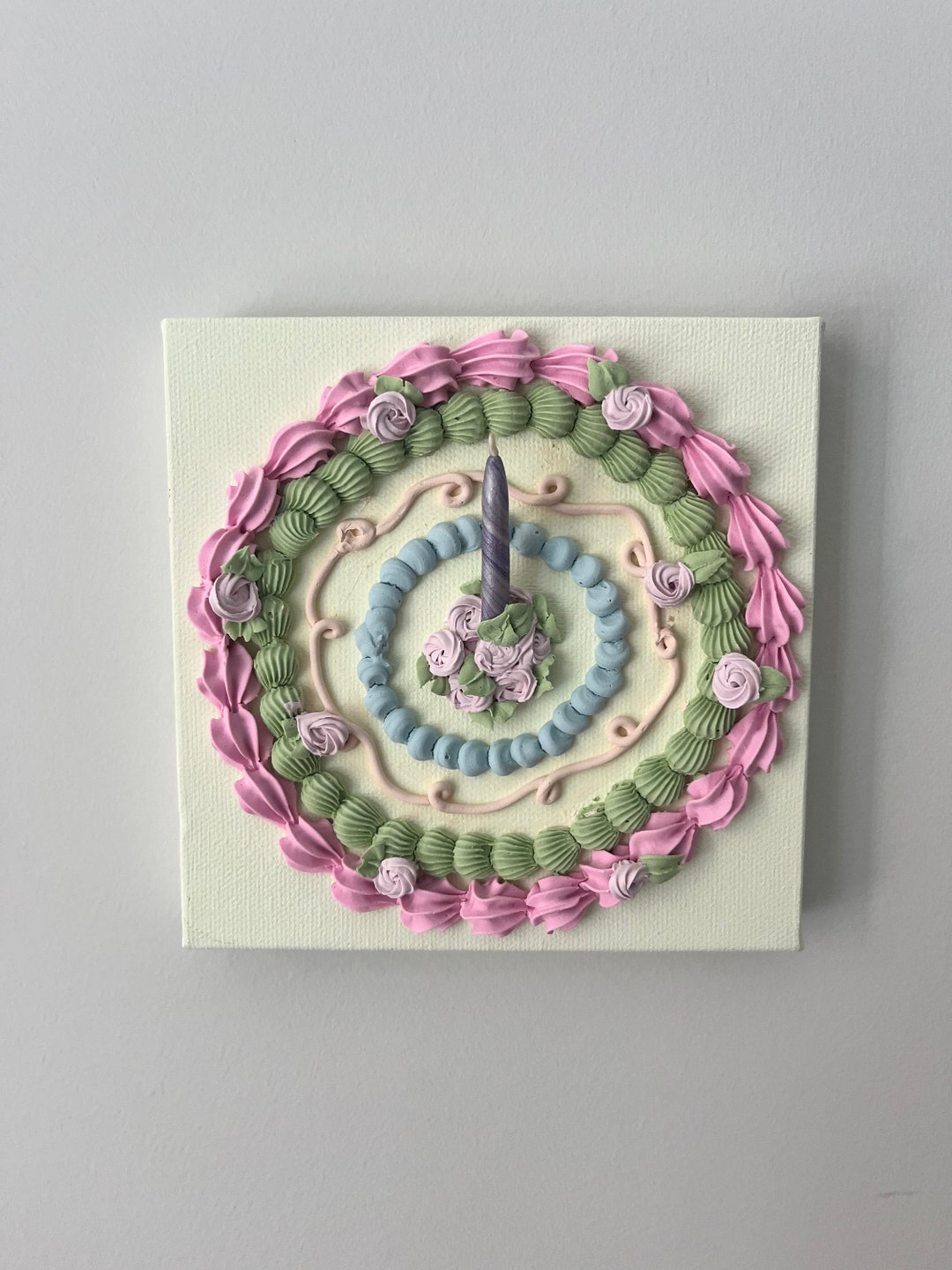 3D Cake Wall Art - Birthday Cake - Etsy