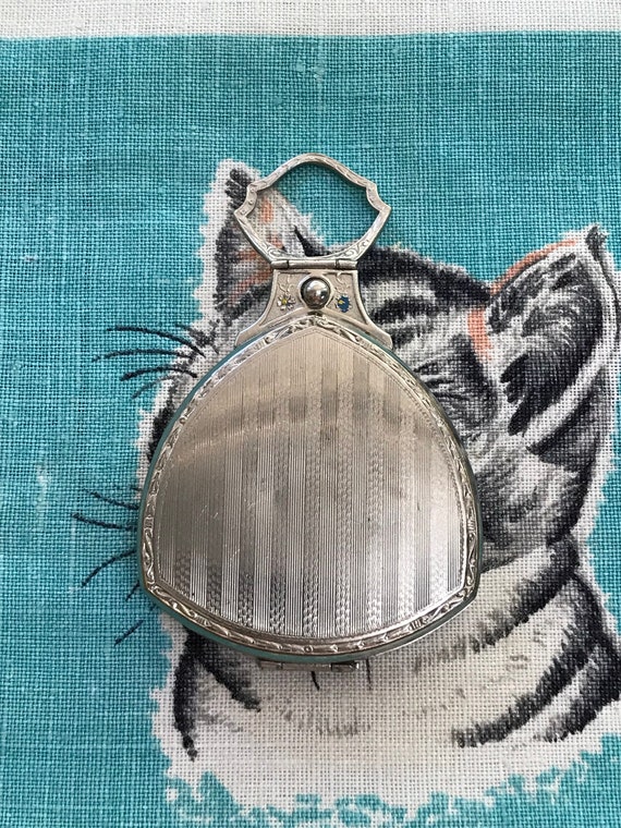 Vintage 1920's Evans compact moon star cold painted f… - Gem