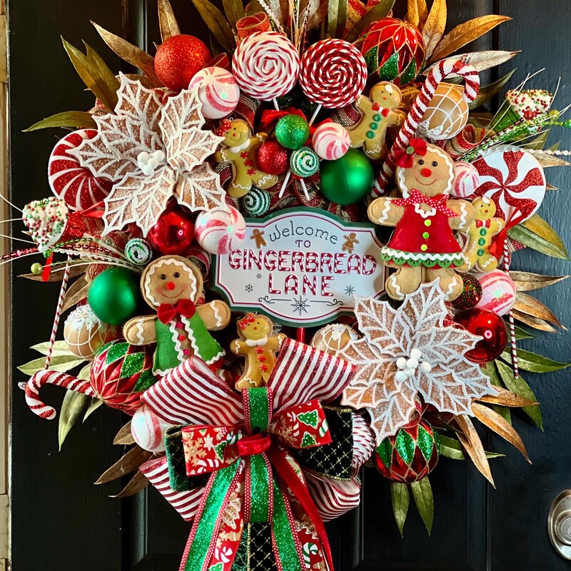 Gingerbread Wreath - Etsy