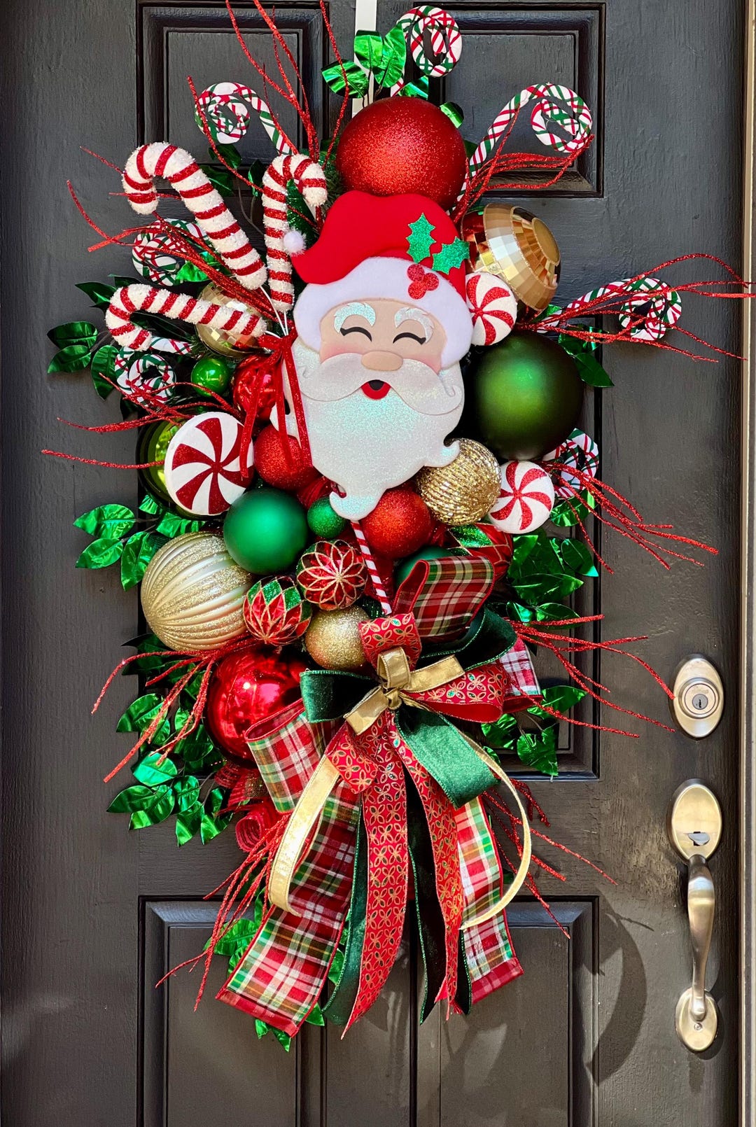 Christmas Santa Swag - Etsy