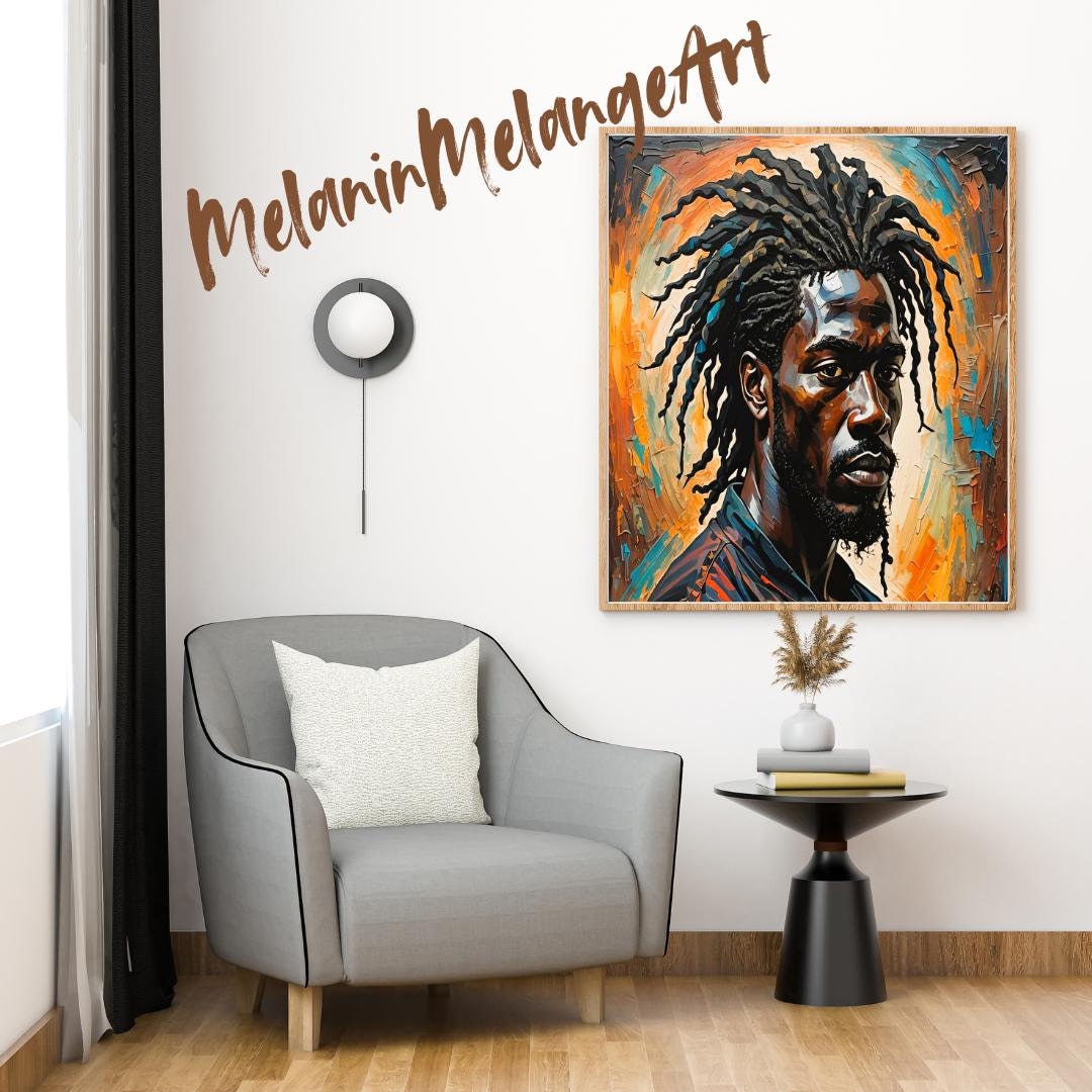 The Heuristic Urban Genius - Black Wall Art | Afro Art | Strong Black ...