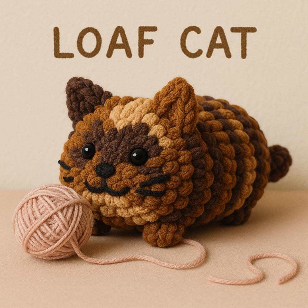 Loafy the Tabby Loaf Cat – Handmade Plush Friend - Etsy