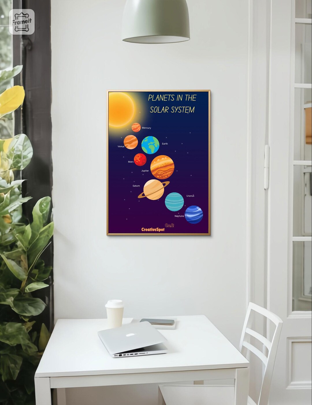 Solar System Poster & Flashcards - Etsy
