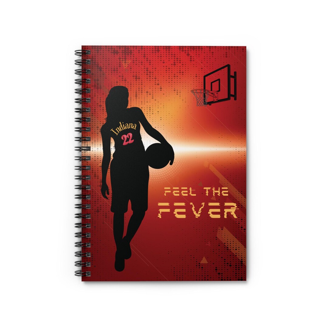 Caitlin Clark Indiana Fever Inspired Basketball Spiral Notebook - Ruled ...