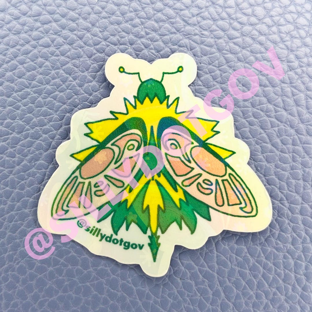 Spiky Bumblebee Holographic Sticker - Etsy