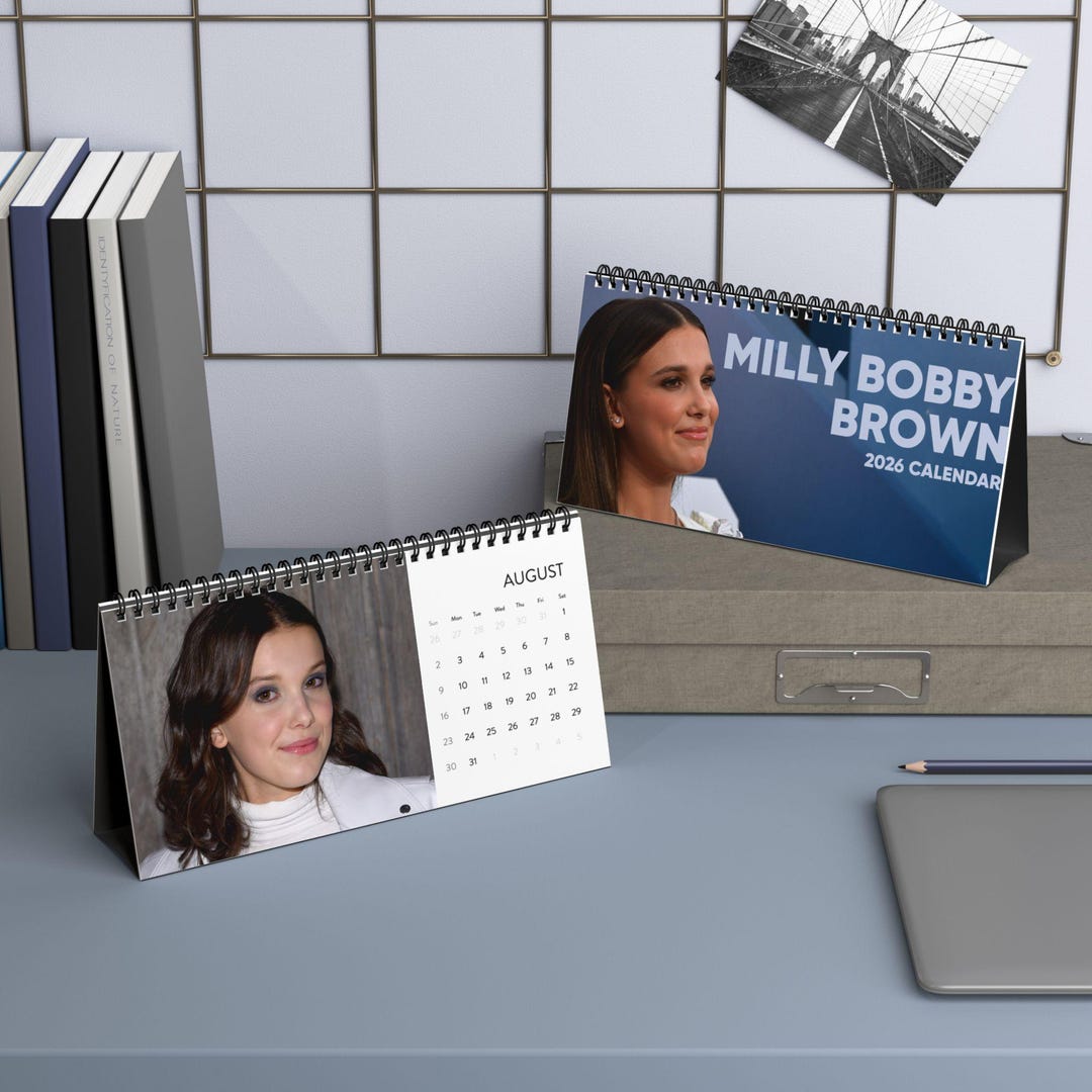 Millie Bobby Brown Desktop Calendar (2025 Grid), Millie Bobby Brown ...