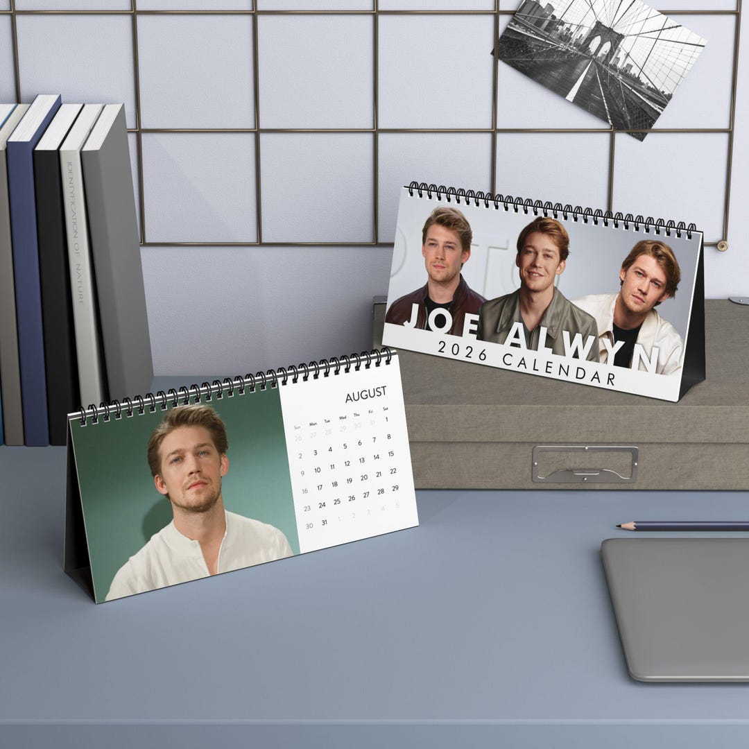 Joe Alwyn Desktop Calendar (2026 Grid), 2026 Desktop Calendar With Joe ...