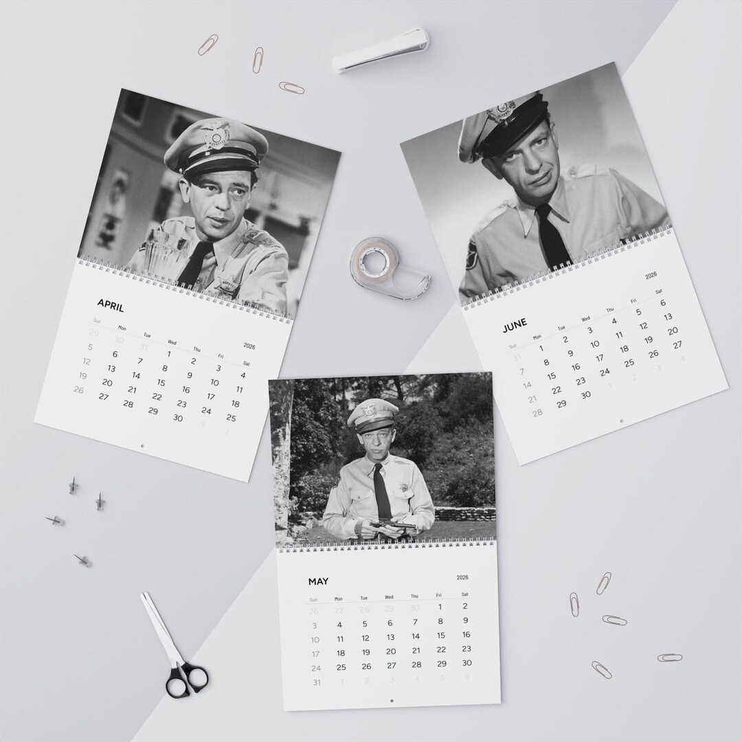 Barney Fife Wall Calendar, Barney Fife Character Calendar, Barney Fife ...