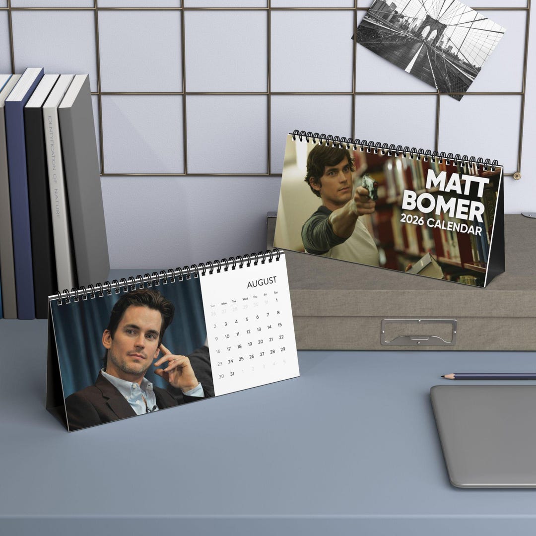 Matt Bomer Desktop Calendar (2026 Grid), Matt Bomer Calendar, Matt ...