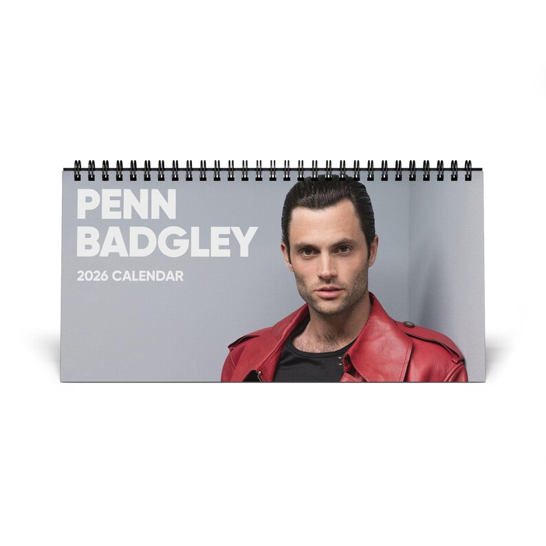 Penn Badgley Desktop Calendar (2026 Grid), Penn Badgley Calendar, Penn ...