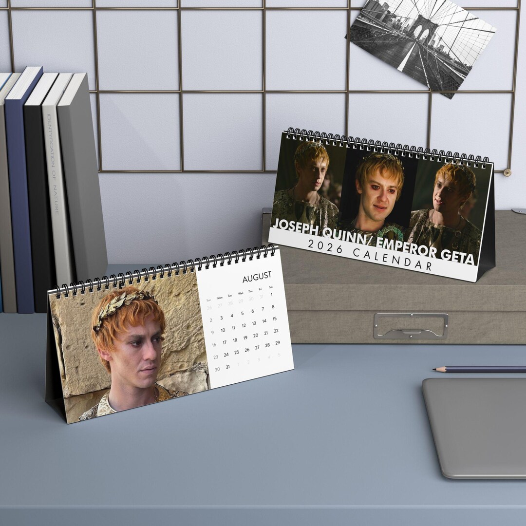 Joseph Quinn Emperor Geta Desktop Calendar (2026 Grid), Joseph Quinn ...