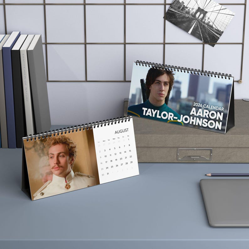 Aaron Taylor-johnson Desktop Calendar (2026 Grid), Aaron Taylor-johnson ...