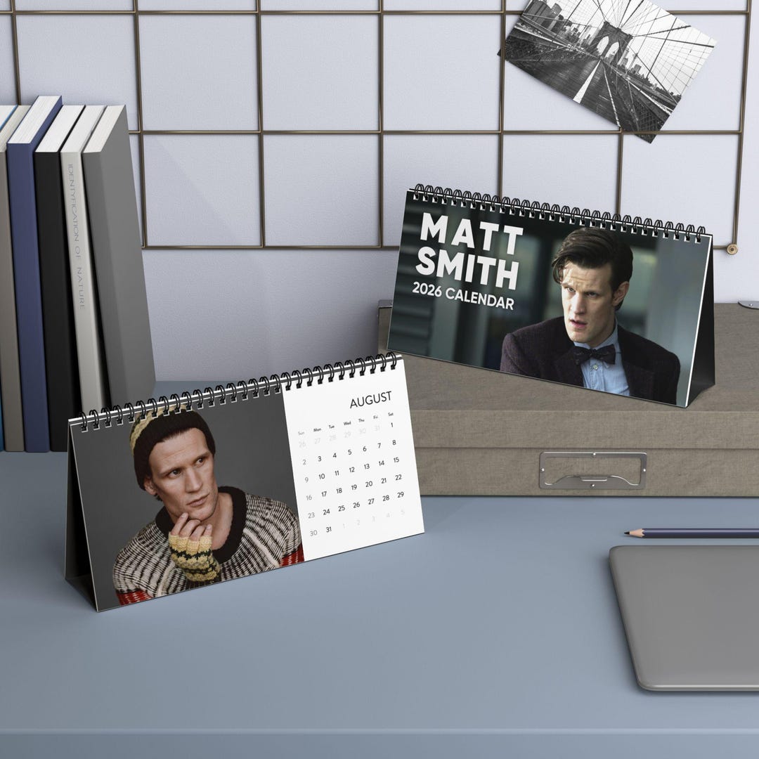 Matt Smith Desktop Calendar (2026 Grid), Matt Smith Calendar, Matt ...