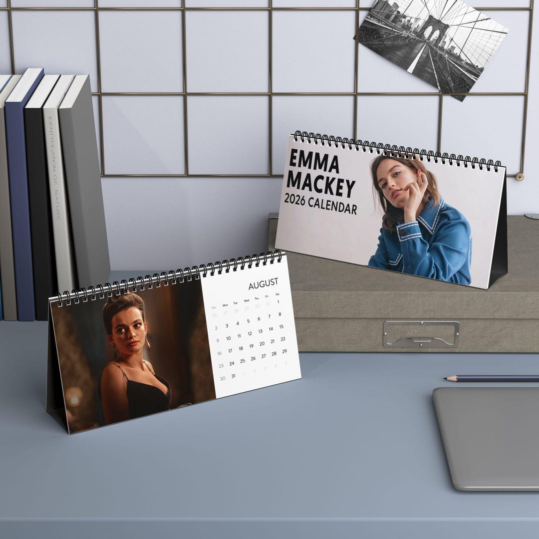 Emma Mackey Desktop Calendar (2026 Grid), Emma Mackey Calendar, Emma ...