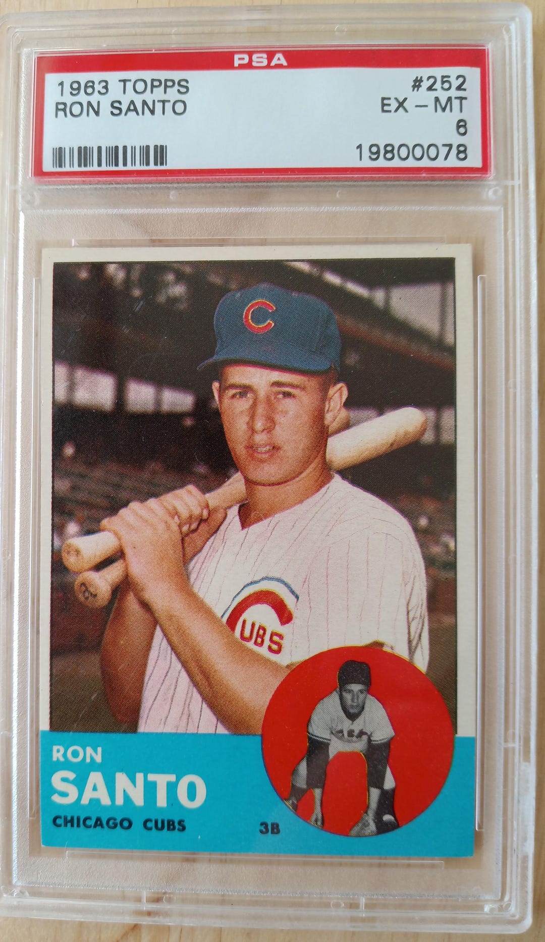 1963 Topps PSA 6 Ron Santo Baseball Card - Etsy
