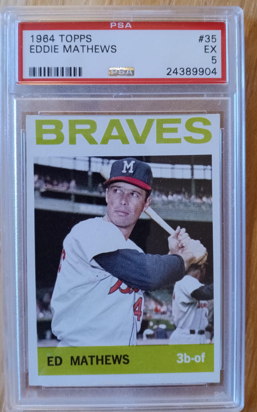 1964 Topps PSA 5 Eddie Mathews Baseball Card - Etsy