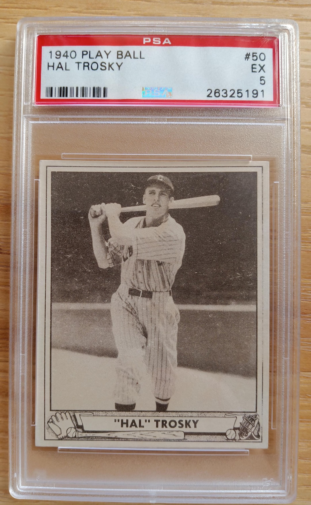 1940 Play Ball PSA 5 Hal Trosky Baseball Card - Etsy