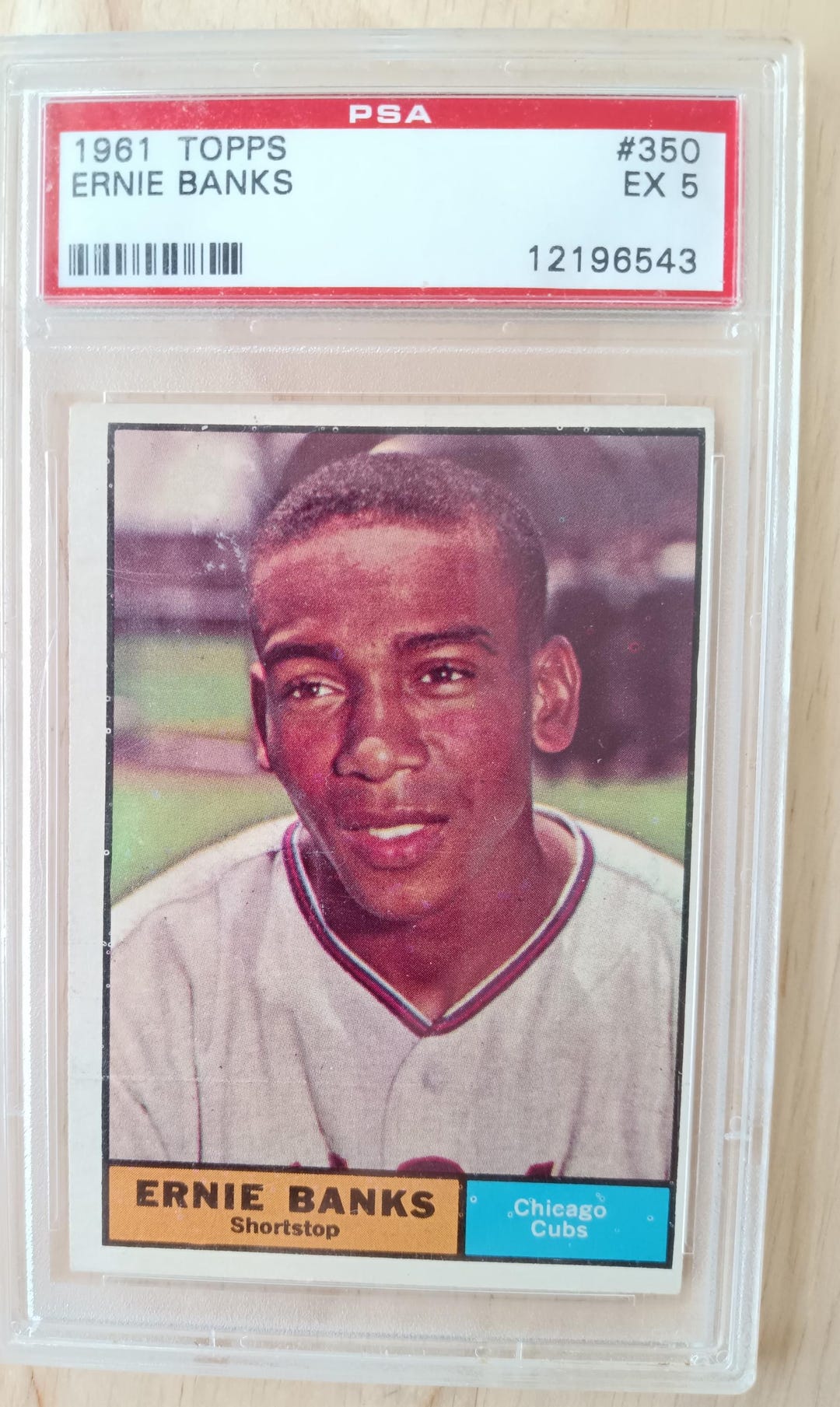 1961 Topps PSA 5 Ernie Banks Baseball Card - Etsy