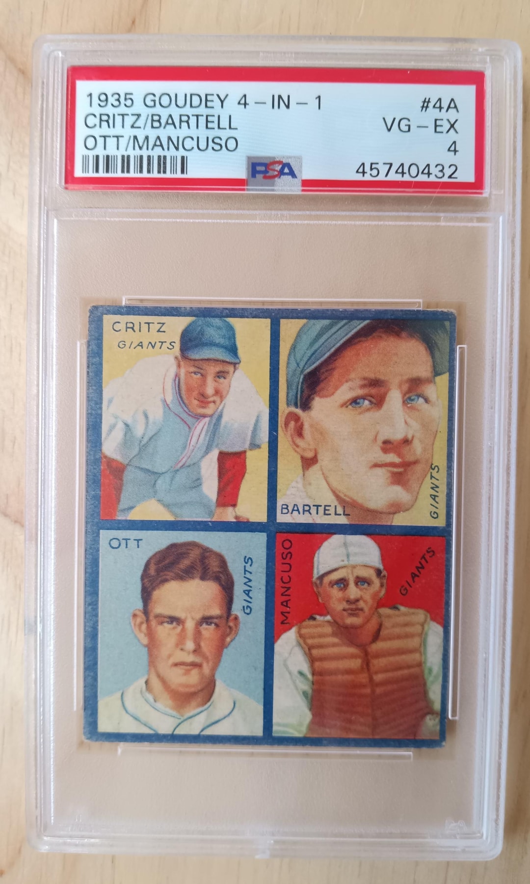 1935 Goudey PSA 4 Mel Ott Baseball Card - Etsy