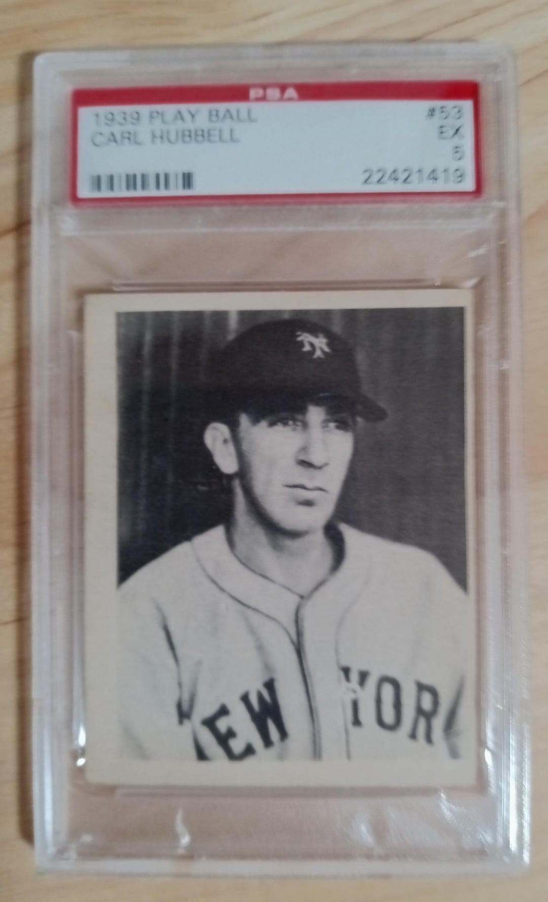 1939 Play Ball PSA 5 Carl Hubbell Baseball Card - Etsy