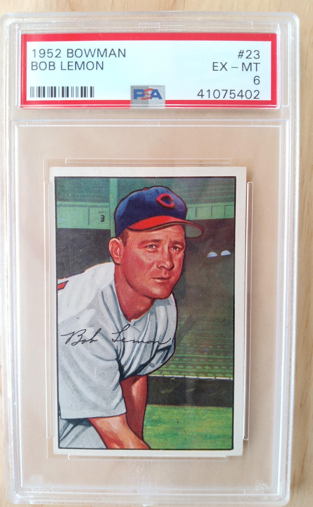 1952 Bowman PSA 6 Bob Lemon Baseball Card - Etsy