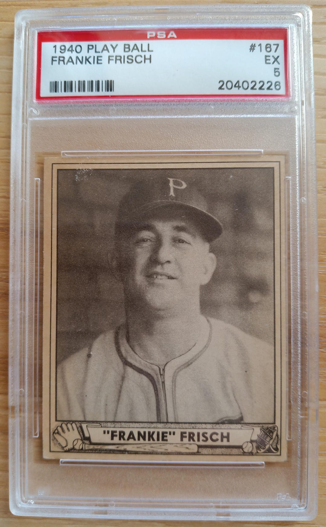 1940 Play Ball PSA 5 Frankie Frisch Baseball Card - Etsy