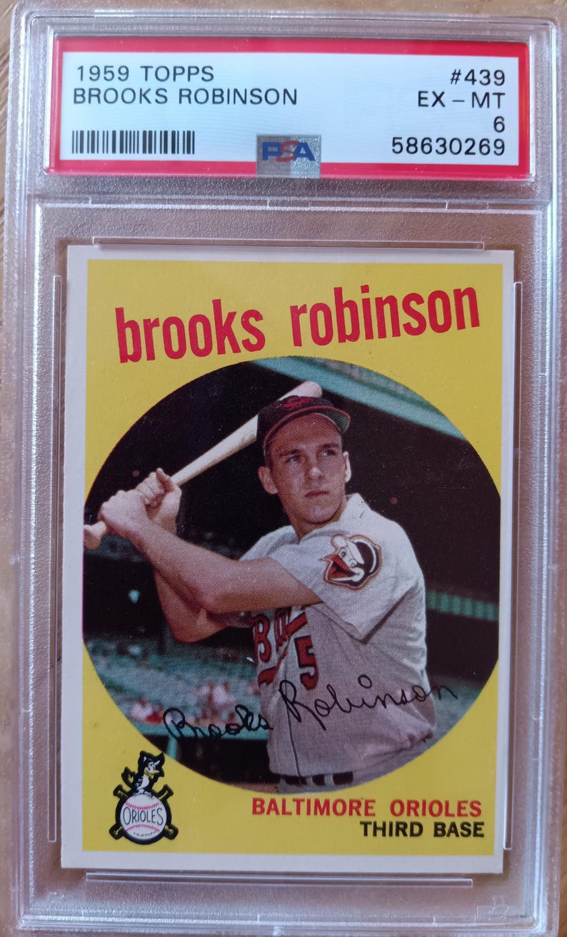 1959 Topps PSA 6 Brooks Robinson Baseball Card - Etsy